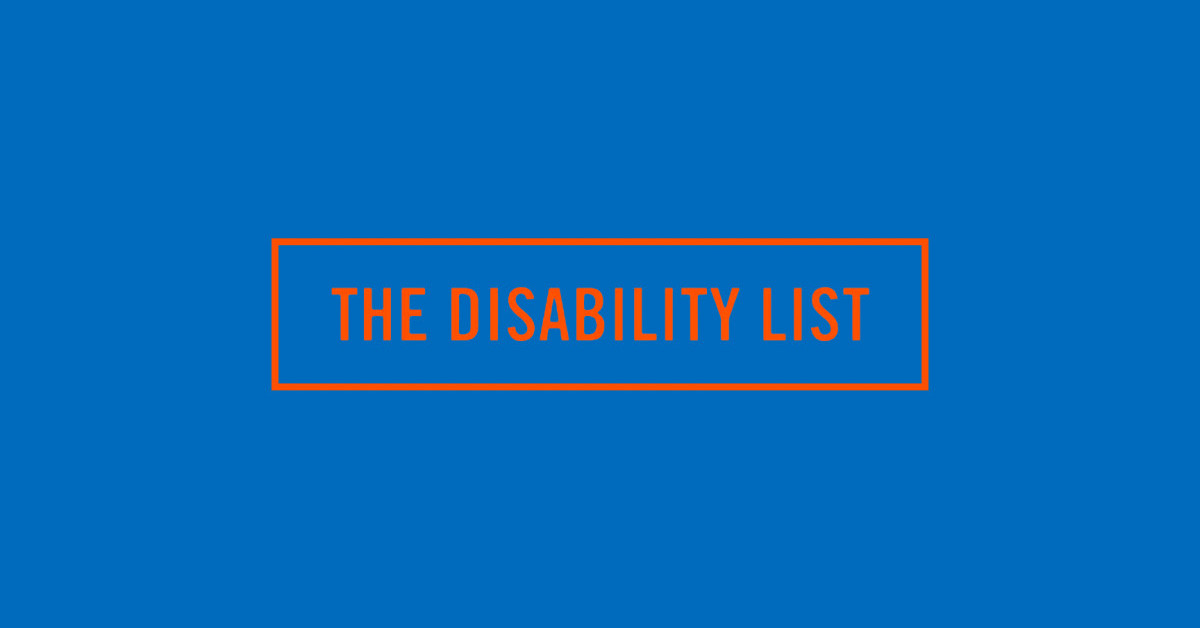 The Disability List (2020) - Coverfly